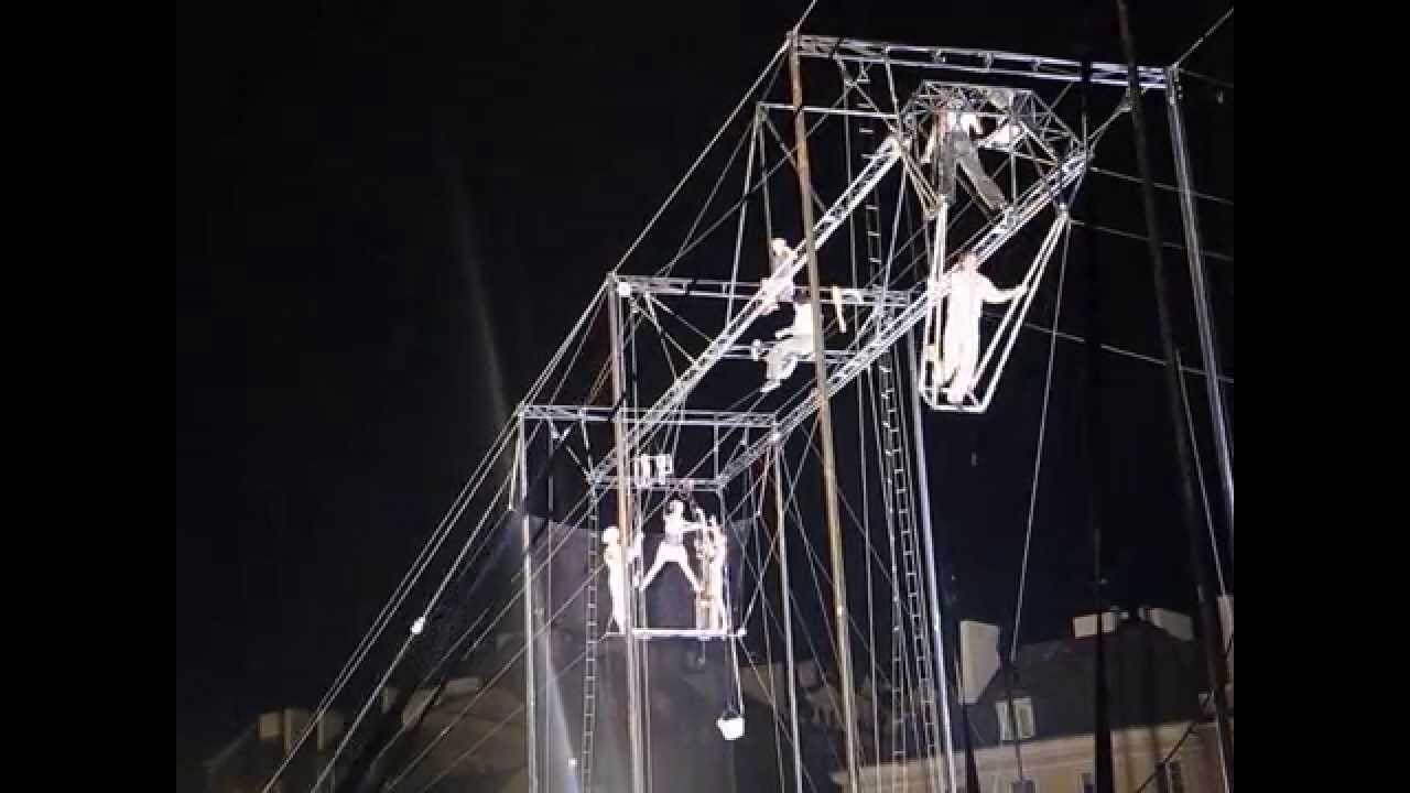 amazing acrobatics - tricks above the street - YouTube