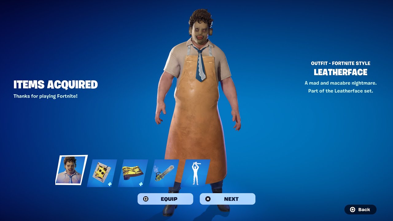LEATHERFACE SKIN RELEASE DATE IN FORTNITE ITEM SHOP! - YouTube