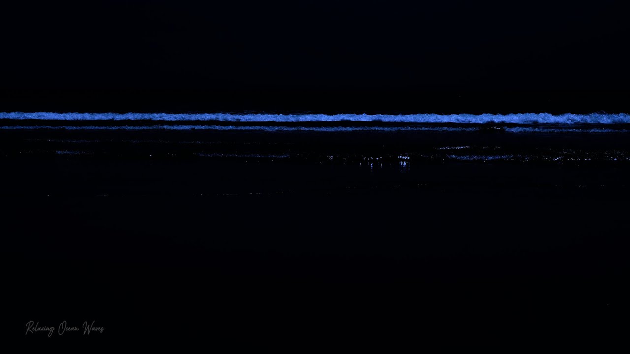 Sleep On A Beautiful Night Beach - Ocean Sounds Of Waves For Deep ...