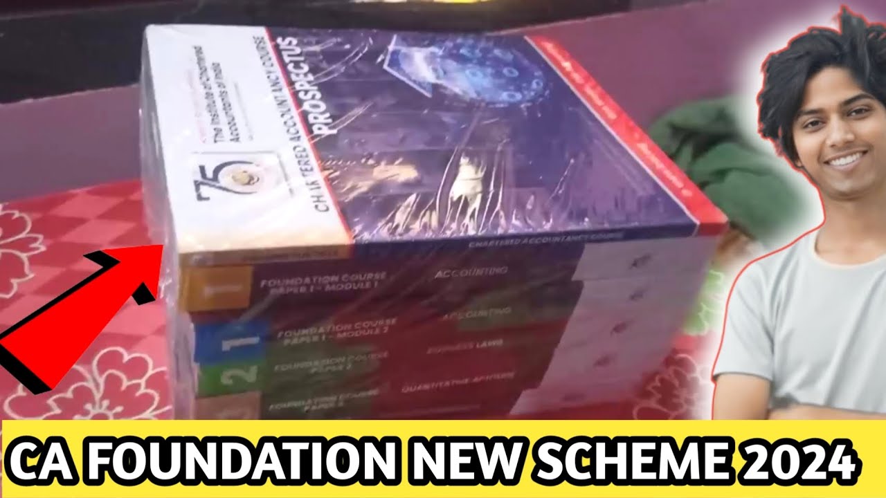 🤯CA FOUNDATION NEW SYLLABUS BOOKS || CA New Course books Unboxing June ...