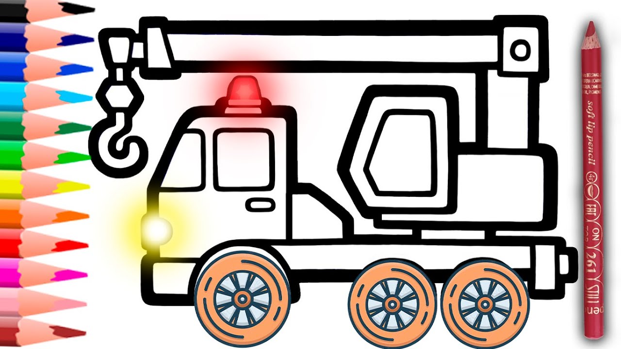 Truk Derek//mobil derek//Menggambar Derek, Lukisan//How to draw a tap ...