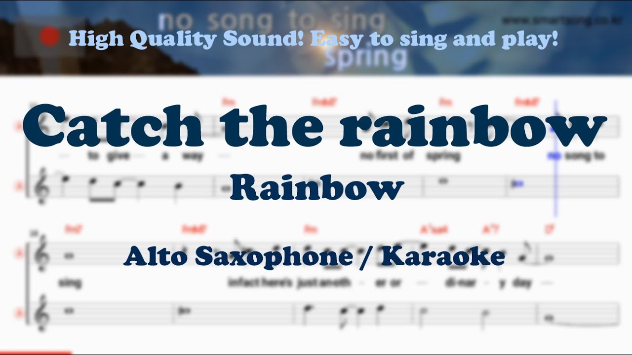 Catch the rainbow - Rainbow (Alto Saxophone Sheet Music Gm Key ...
