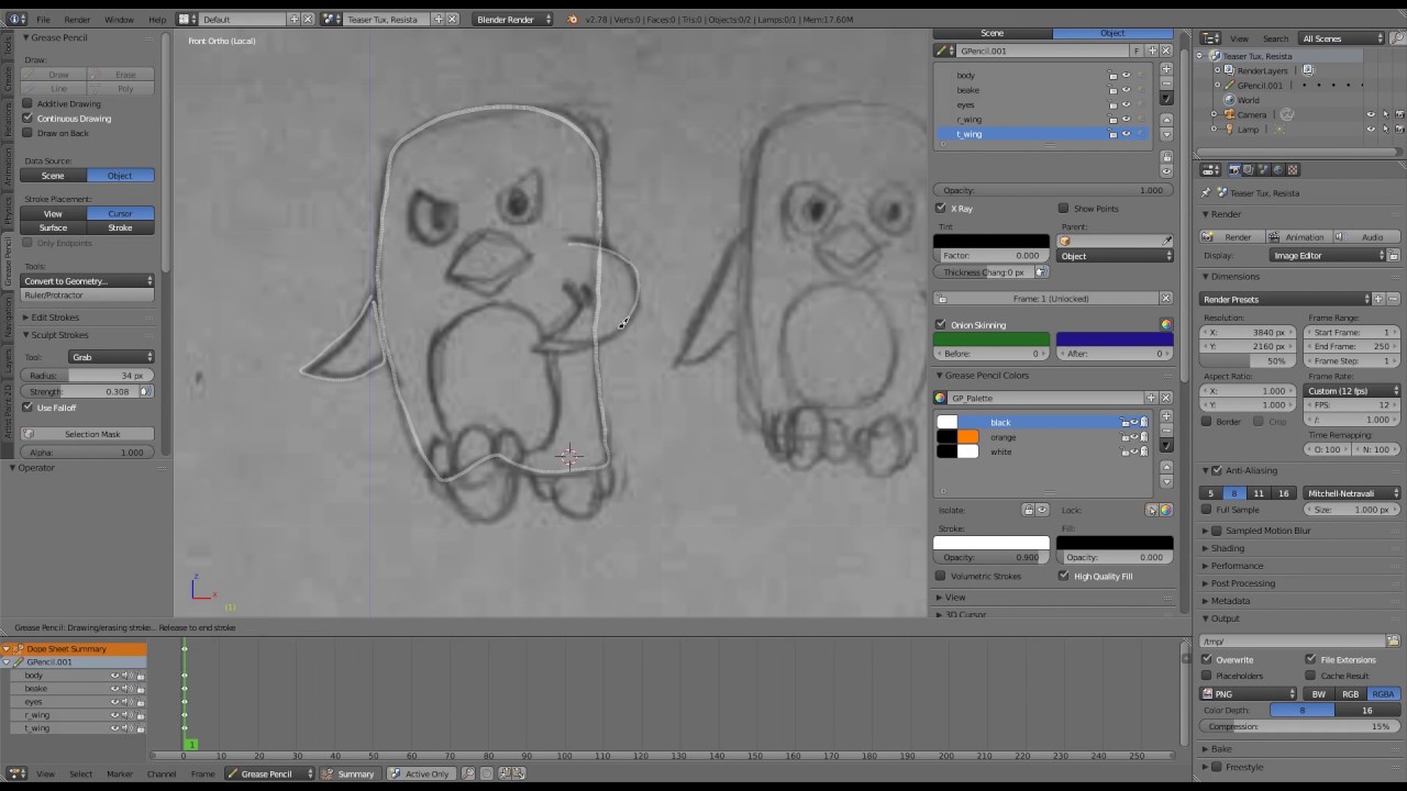 Producing teaser from new Tux game - YouTube