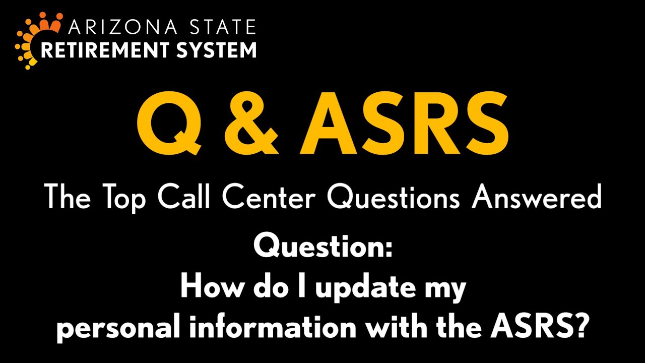 Top Call Center Questions Answered - How Do I Update My Personal ...