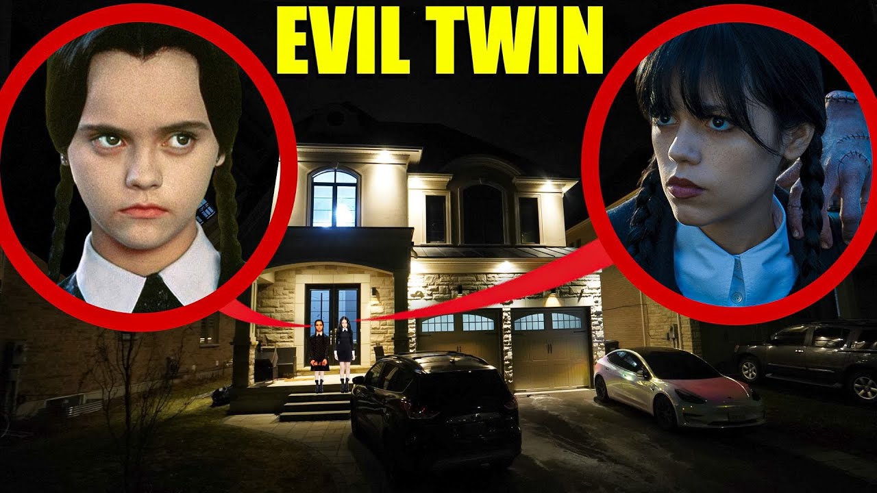 IF YOU EVER SEE WEDNESDAY ADDAMS EVIL TWINS OUTSIDE YOUR HOUSE, RUN ...