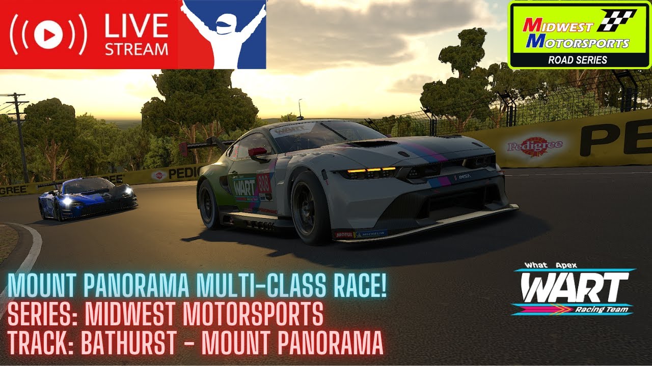 Multi-class race at Bathurst Mount Panorama! iRacing Midwest ...