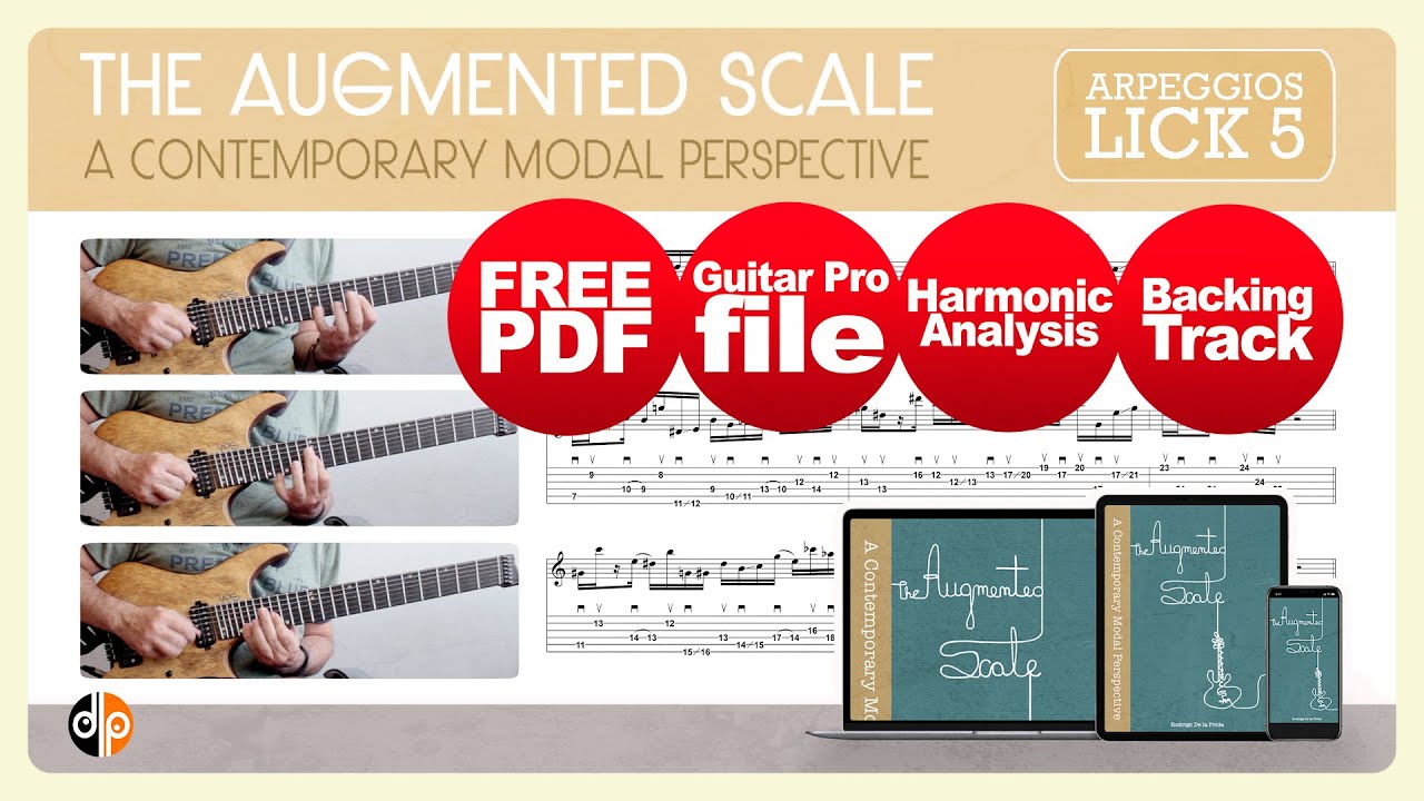 The Augmented Scale - Arpeggios, Lick 5 (Free PDF, GP & mp3)! - YouTube