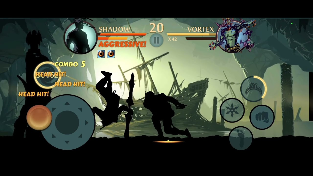 Shadow fight 2 Shadow vs Vortex tempest 2.1k damage on private server ...