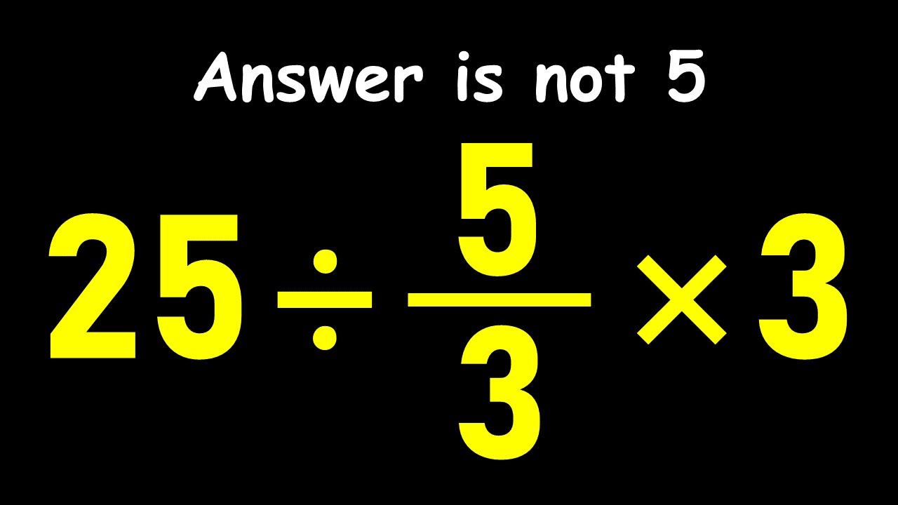 This Simple Math Question Stumps Everyone! - YouTube