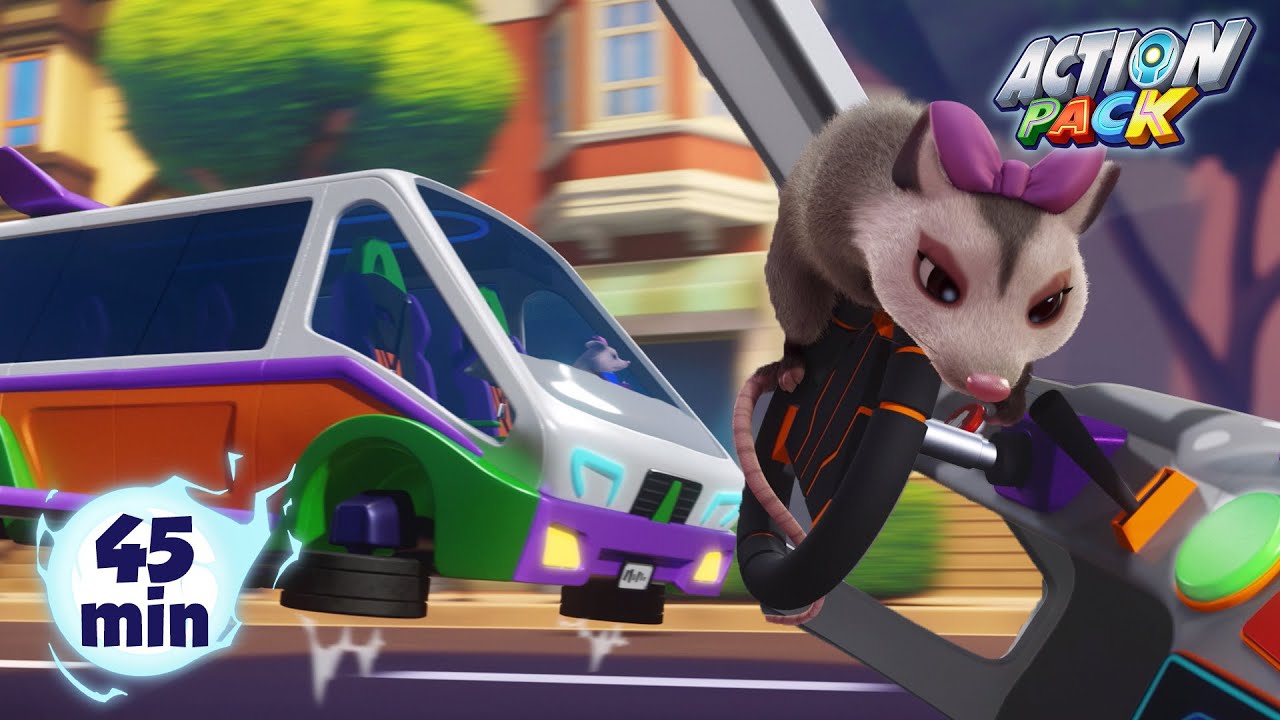 Possum Takes The Wheel ⚡🦸‍♂ Action Pack - Kids Cartoons | +4 Episodes ...