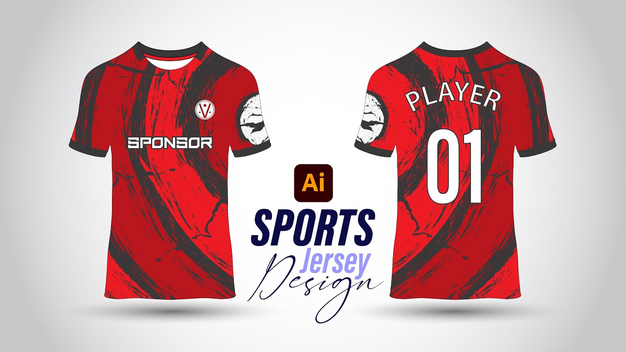 How to Jersey Design in Adobe Illustrator | Illustrator Tutorial. # ...