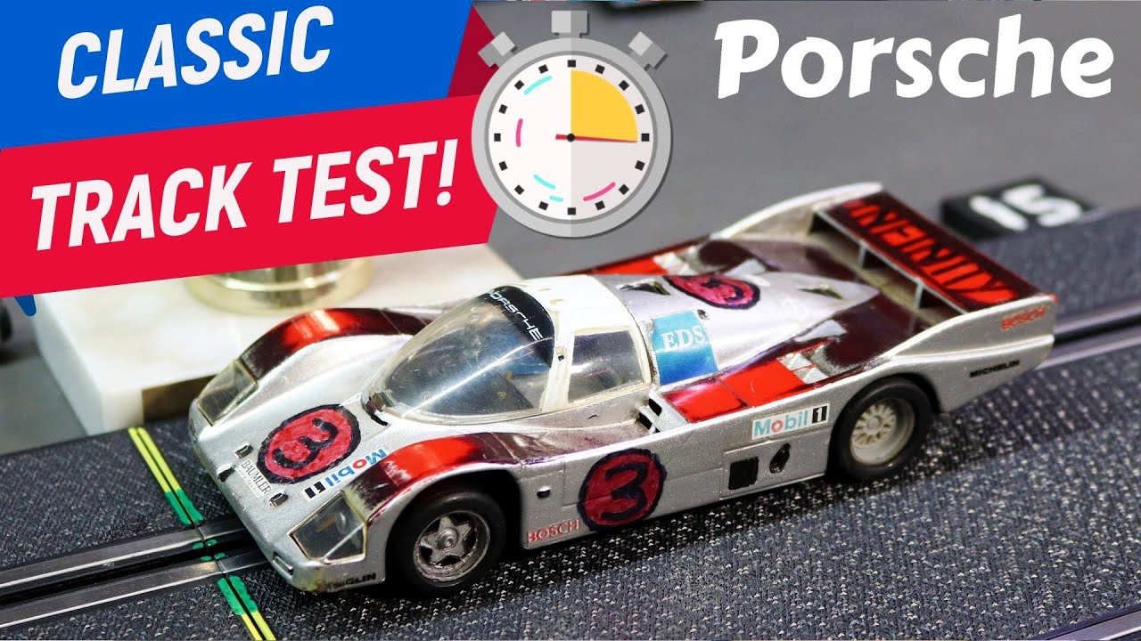 Scalextric CLASSIC Porsche 962 Slot Car TRACK TESTED! - YouTube