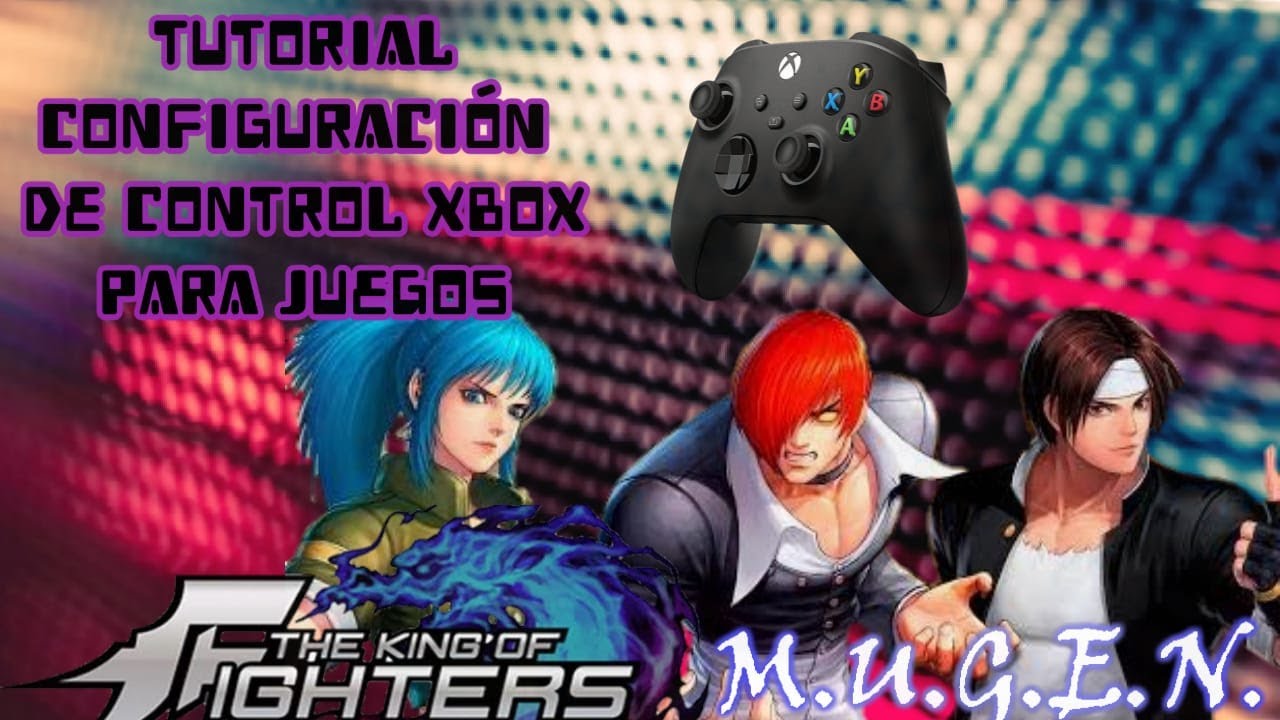 Tutorial configuración de control xbox para juegos mugen de kof - YouTube