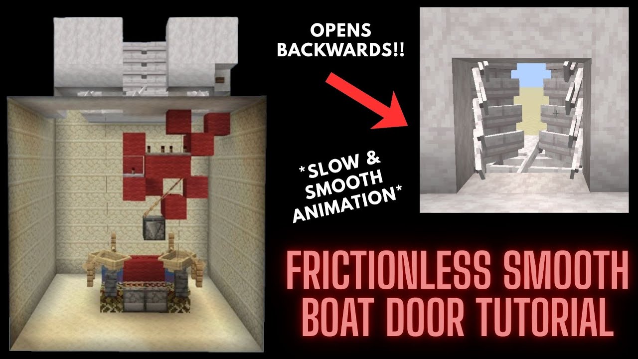 BACKWARD OPENING Redstone Door in Minecraft *TUTORIAL* (1.19/1.20/1.21 ...