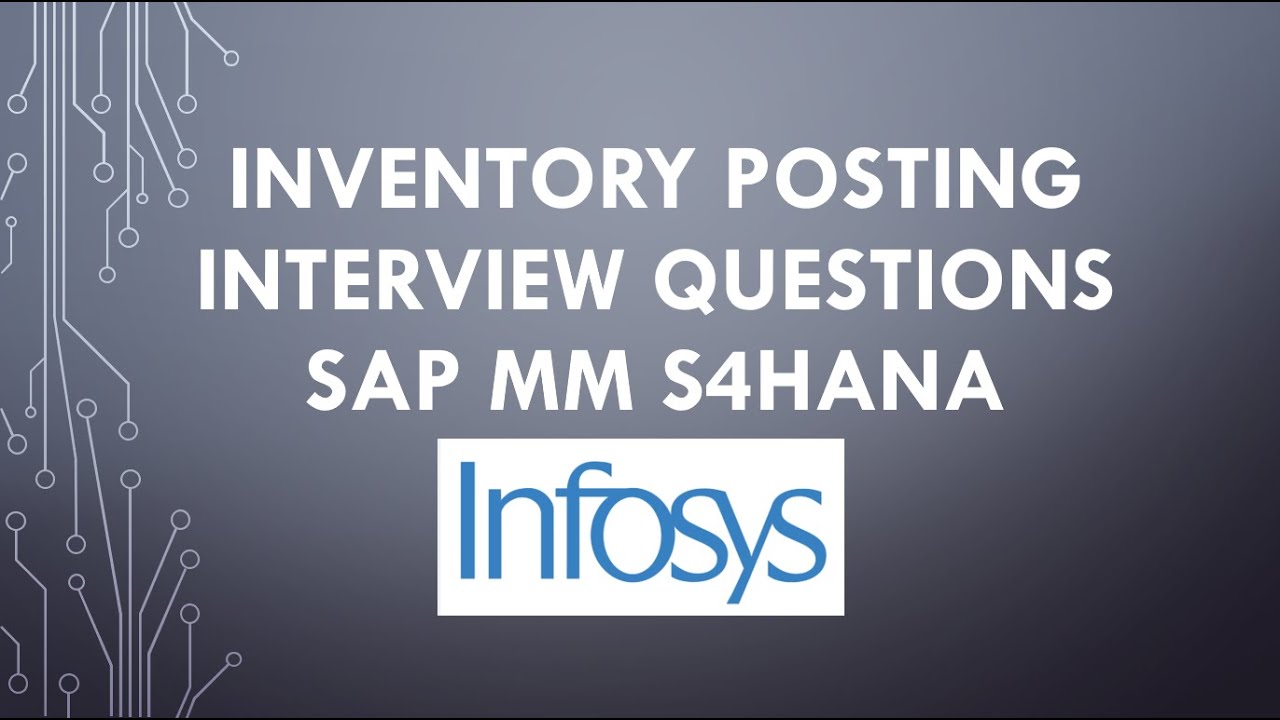 inventory posting sap mm s4 hana | sap mm interview questions and ...