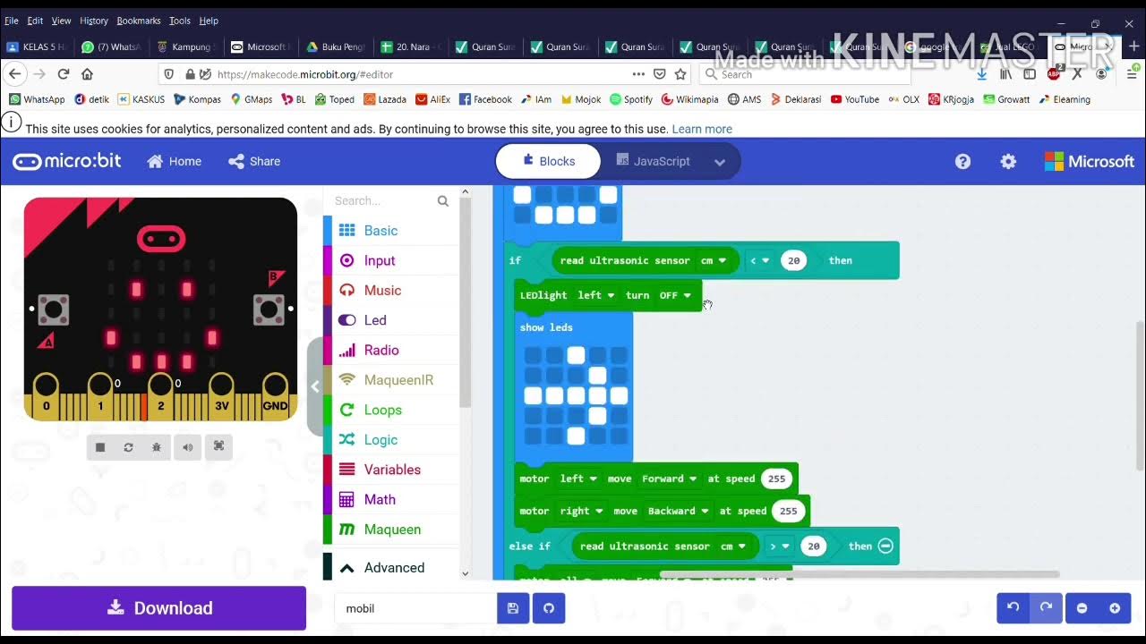 how to program mikrobit maqueen - YouTube