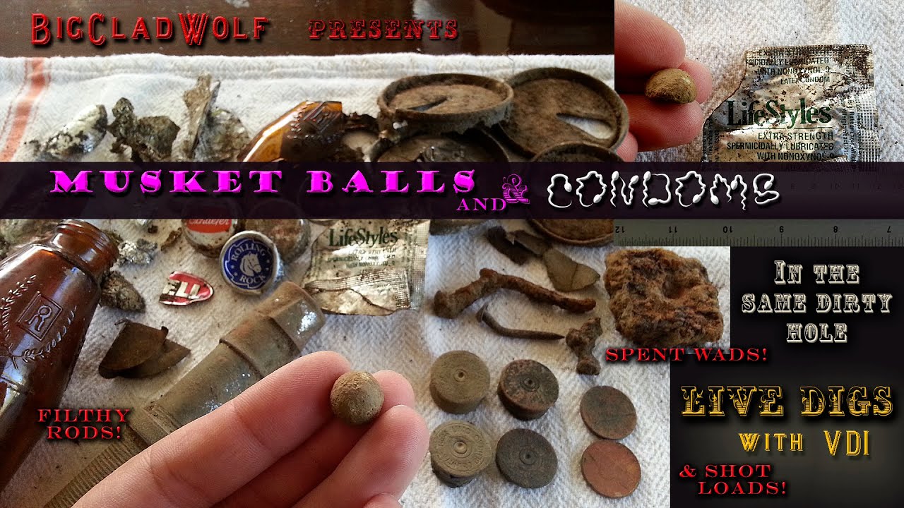 Musket Balls & Vintage Shotgun Headstamps Metal Detecting - LIVE DIGS ...