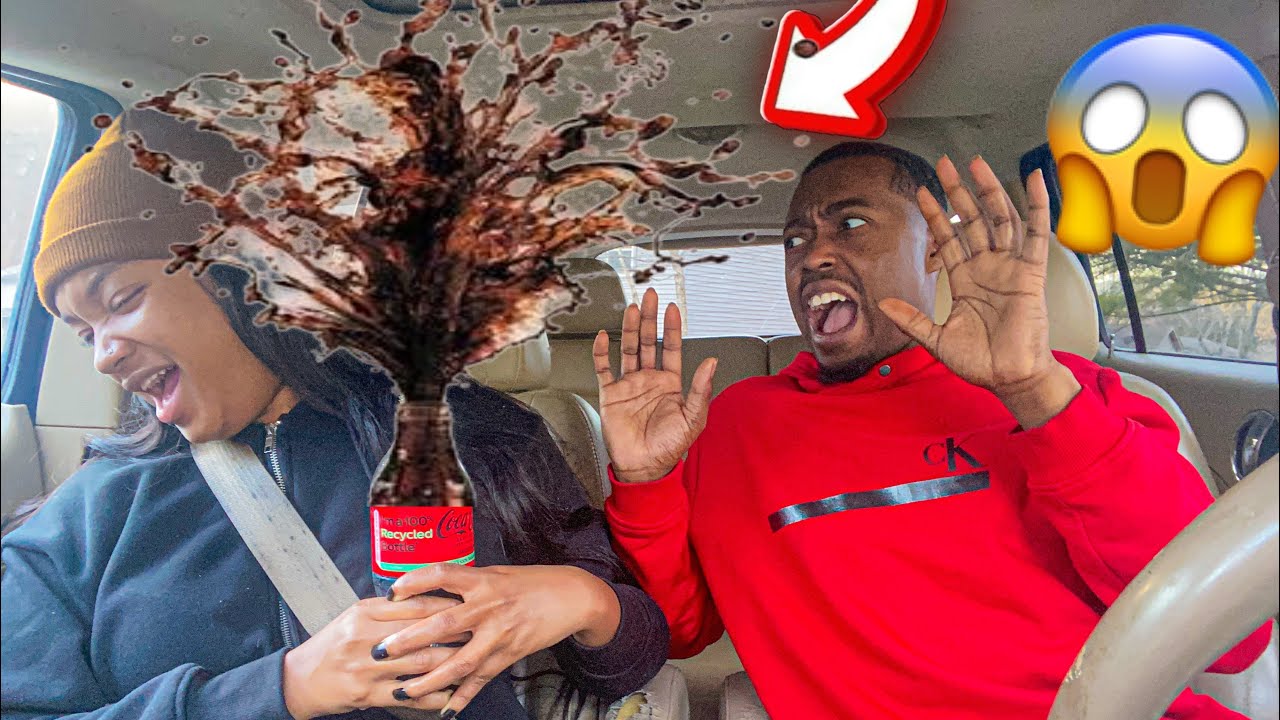 EXPLODING SODA Prank On Fiancé! *HILARIOUS* - YouTube