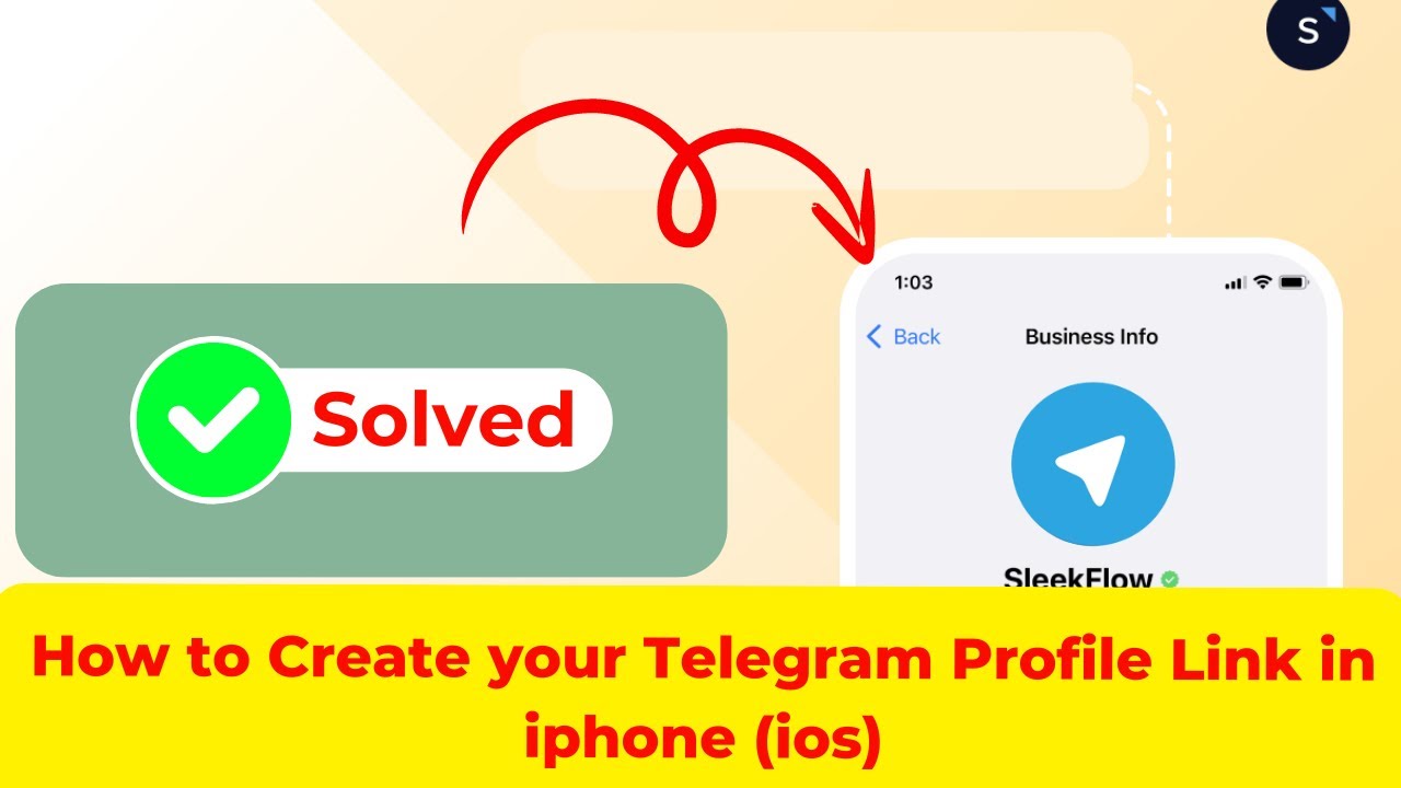 How to Create your Telegram Profile Link in iphone (ios) - YouTube