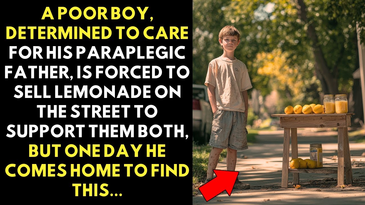 POOR BOY SELLS LEMONADE ON THE STREET TO SUPPORT HIS PARAPLEGIC FATHER ...