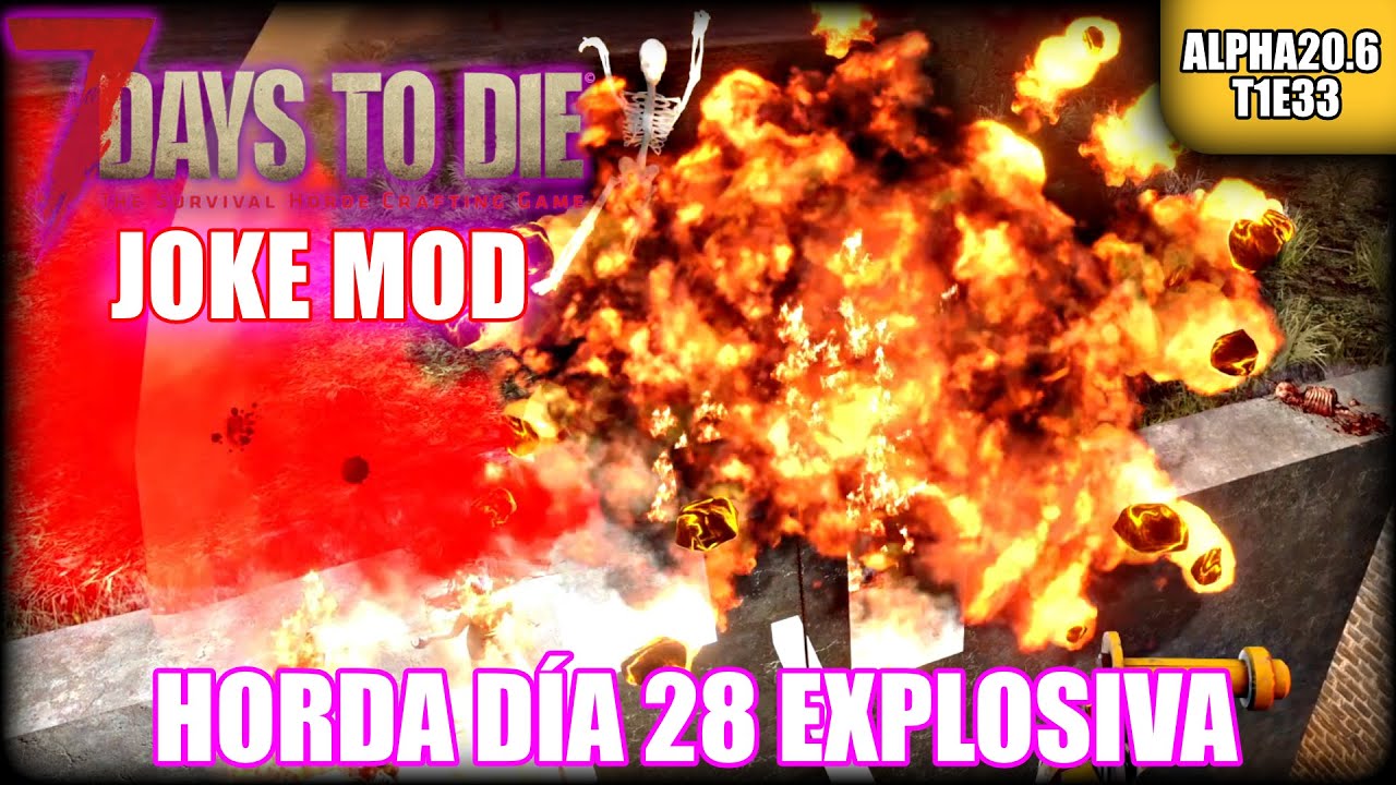 T1E33---+1000 BLOQUES TIRADOS EN UNA BASE|JOKE MOD 7D2D ALPHA 20.6 ...