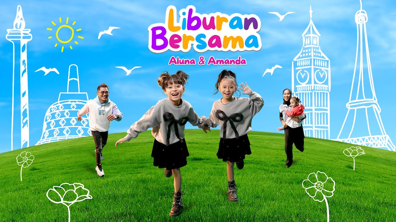 ALUNA DAN AMANDA - LIBURAN BERSAMA (OFFICIAL LYRIC VIDEO) - YouTube Music