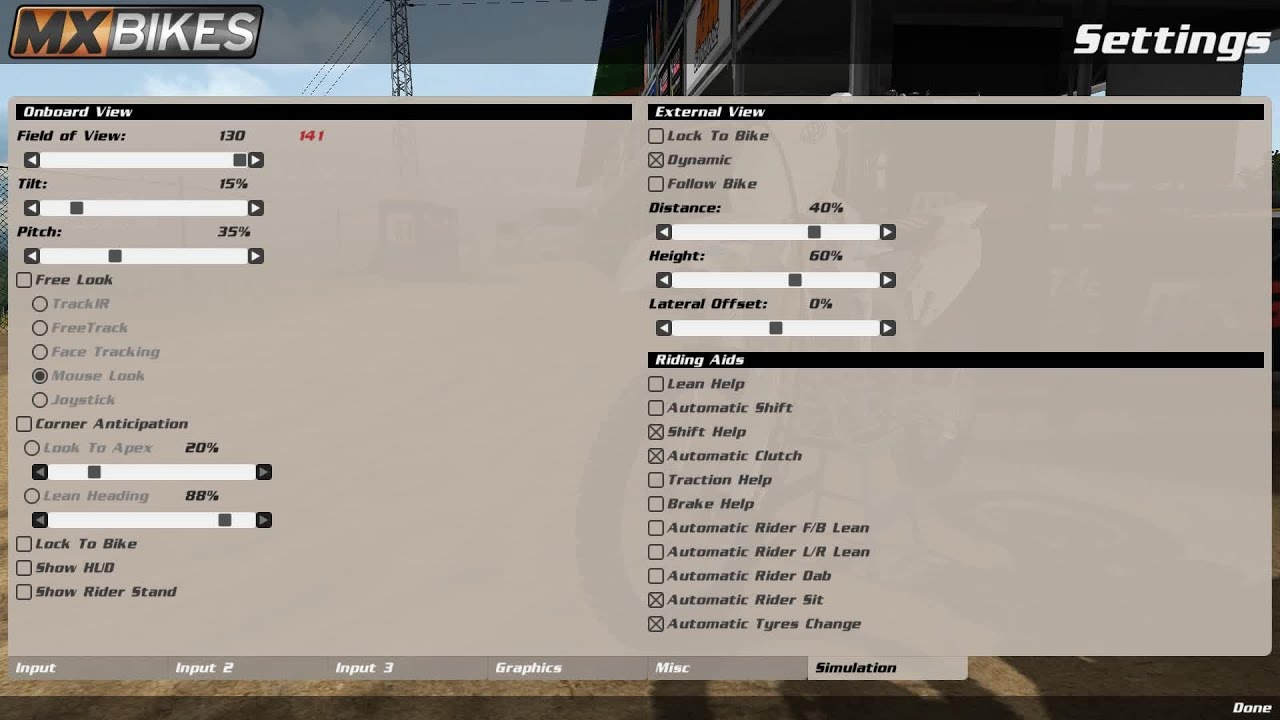 MY FULL MX BIKES SETTINGS TOUR 2023! - YouTube