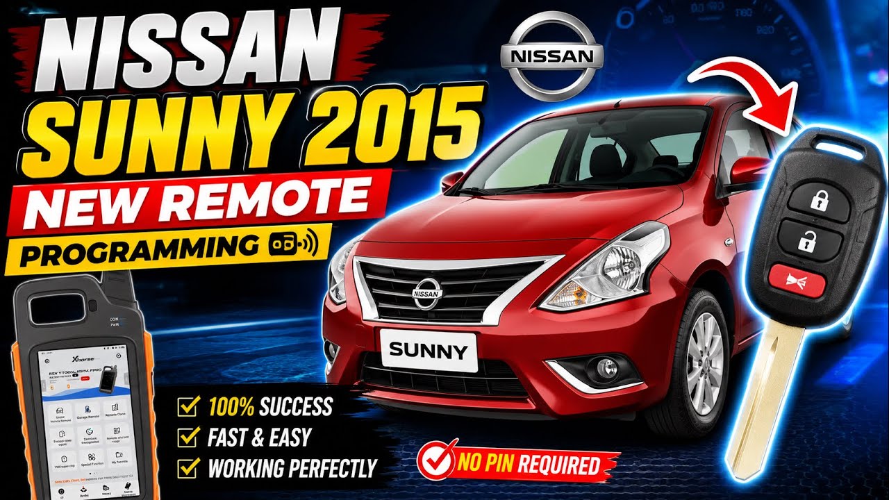 2015 NISSAN Sunny remote programming-Nissan remote program - YouTube