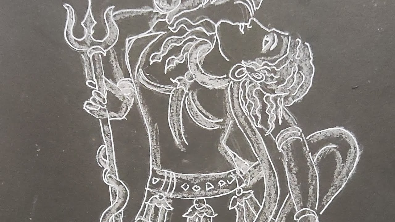 Simple steps to draw shiv thandavam... learn with me every day.. # ...