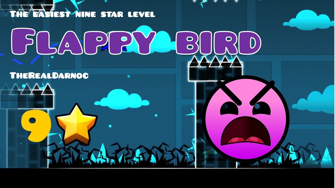 THE EASIEST LEVEL EVER!! / Flappy bird 100% / Insane (9 stars) - YouTube