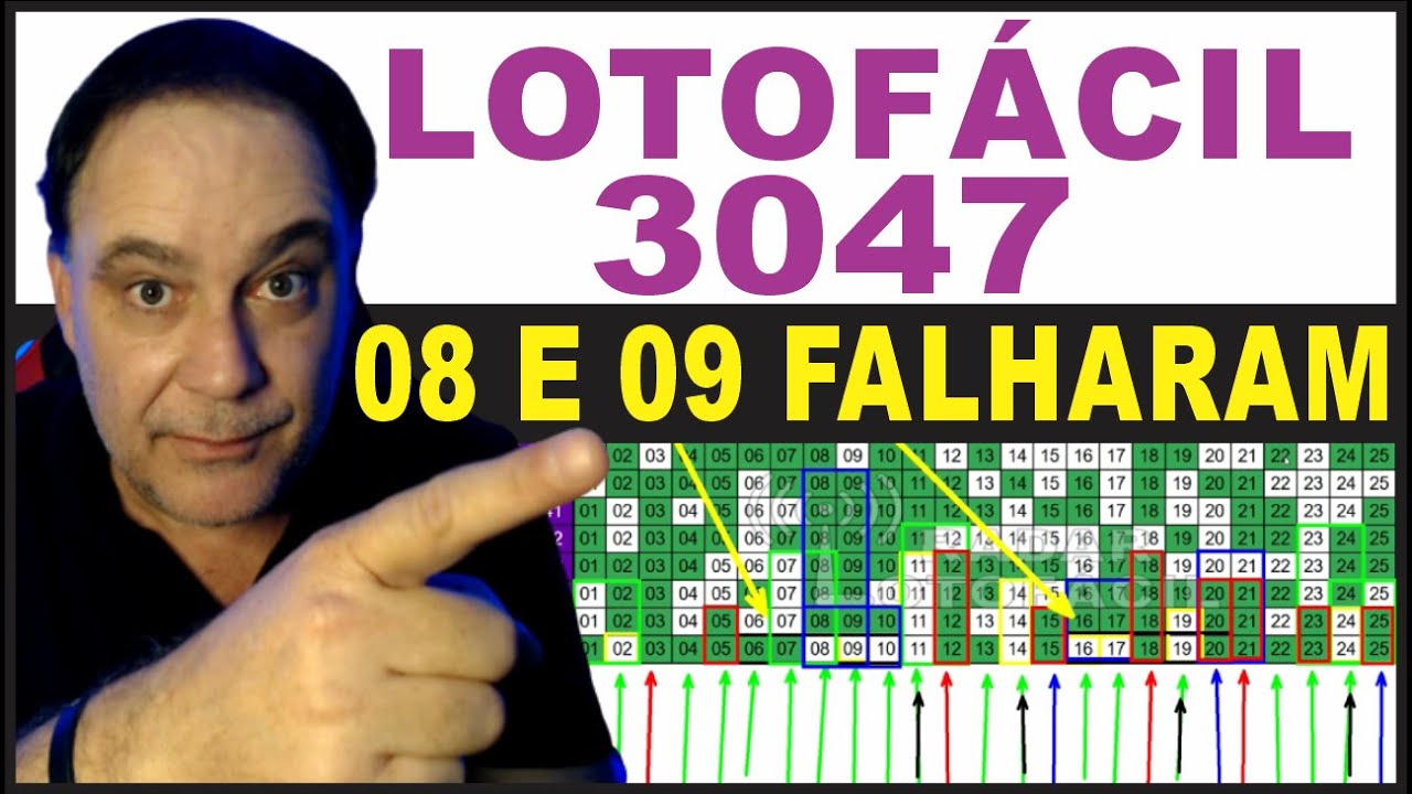 Dicas Para Lotofácil 3047 Análise E Sugestão - YouTube