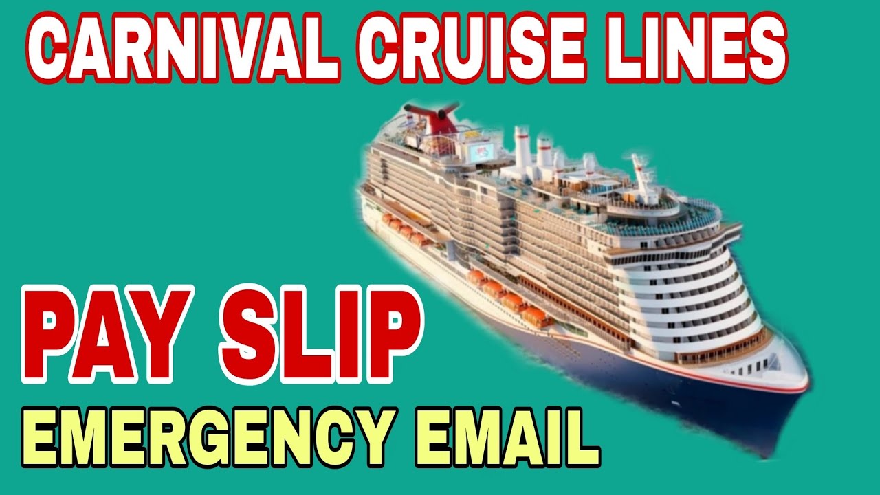 how to generate payslip ?? for carnival cruise line - YouTube