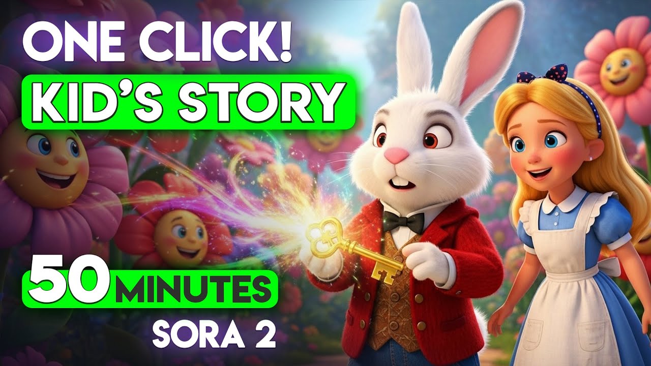 How to Create Kids Story Videos Using AI in One Click Step by Step ...