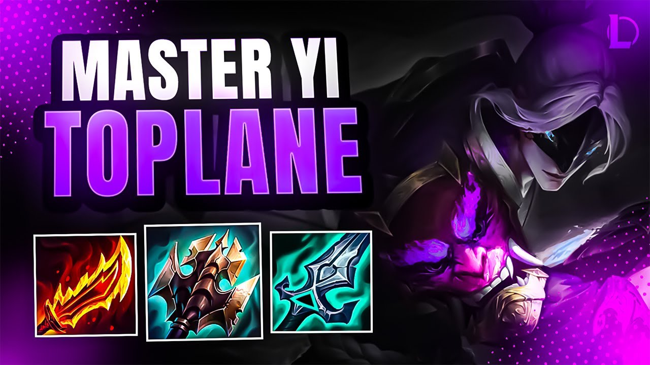 JOGUEI DE MASTER YI NA TOP LANE! - YouTube