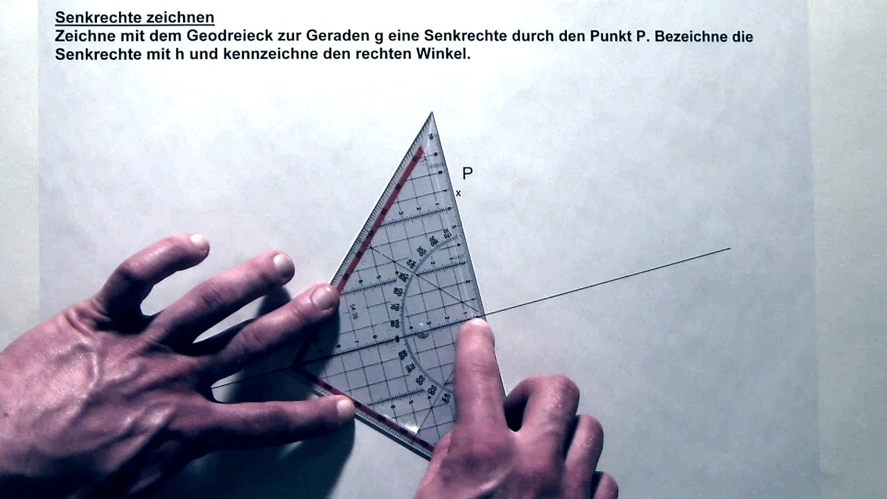 Tutorial: Senkrechte zeichnen - YouTube