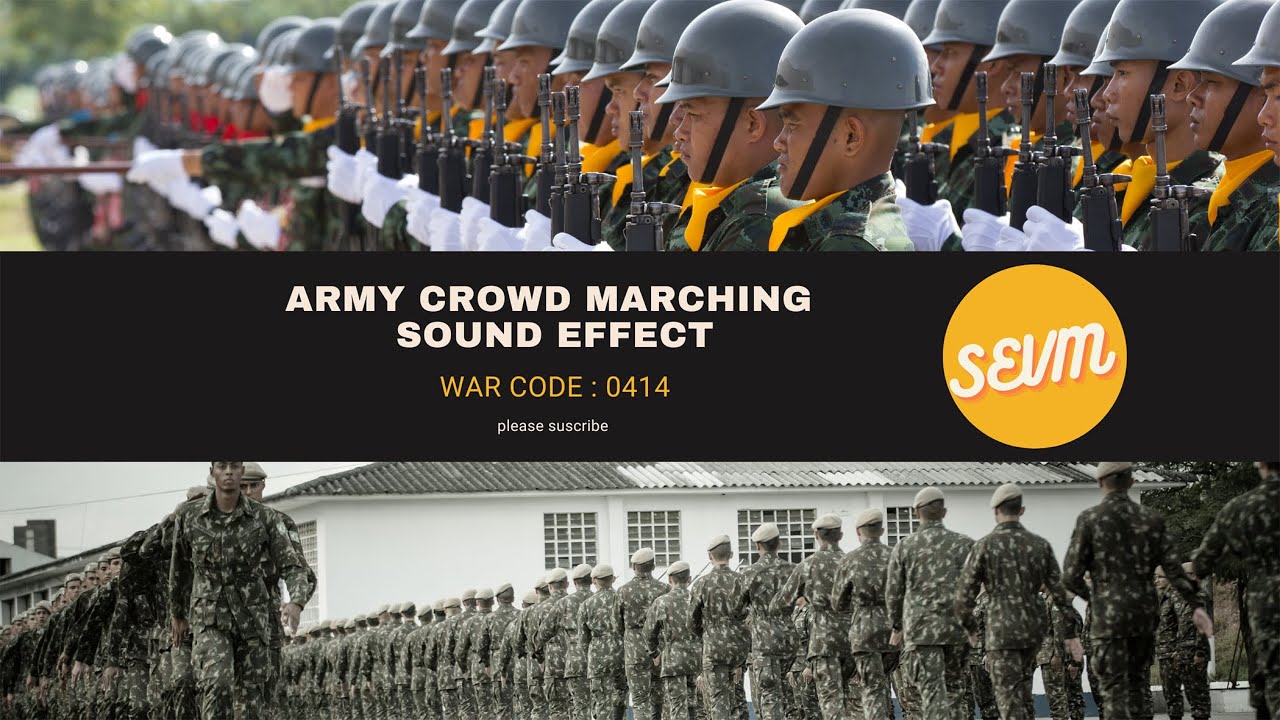 War Sound Effect : Big Army Crowd Marching 0414 (no copyright) - YouTube