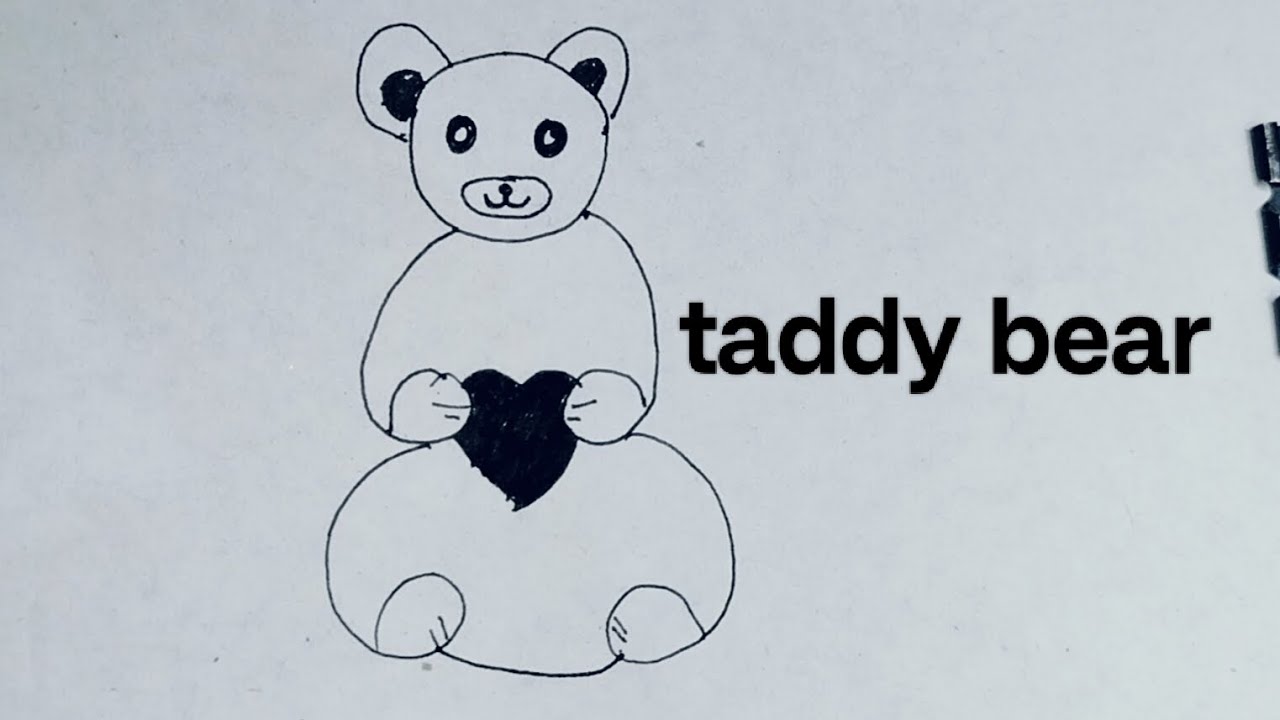 How to draw a taddy bear 🐻🐻||taddy bear drawing||very easy||Art video ...