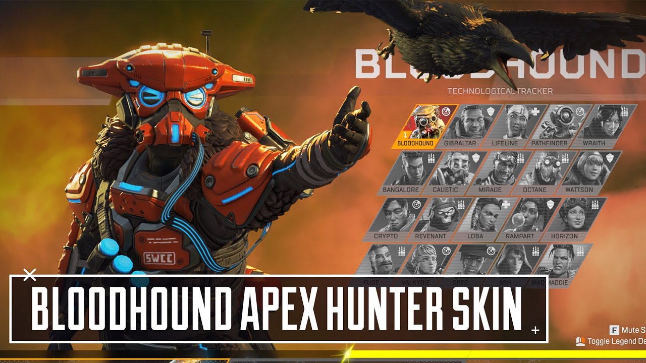 New Bloodhound Apex Hunter Skin Showcasing - YouTube