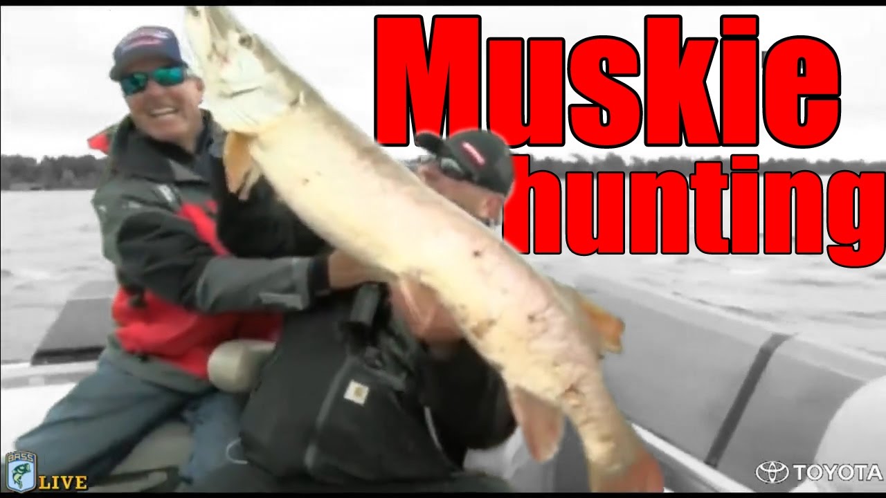 Muskie hunting on Bass LIVE with Dave Mercer and Davy Hite - YouTube