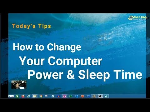 How to change your computer "Power & Sleep" time settings - YouTube