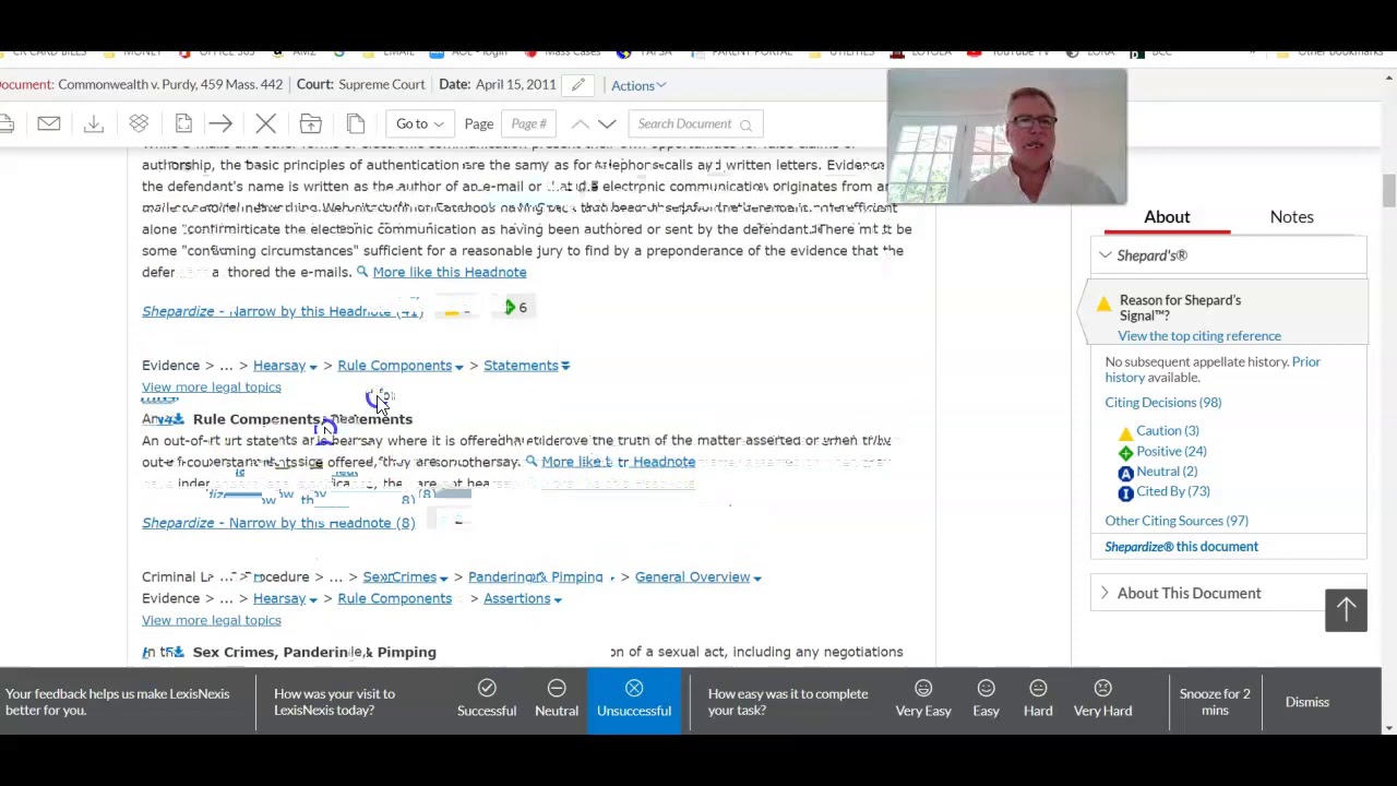 Lexis Advance Lecture 3- Shepardizing and Legal Citation - YouTube
