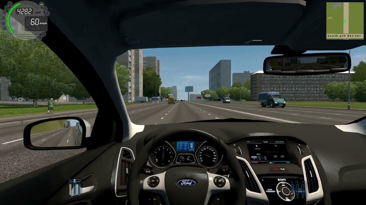 City Car Driving | Ford Focus 3 Sedan | Logitech G920 - YouTube