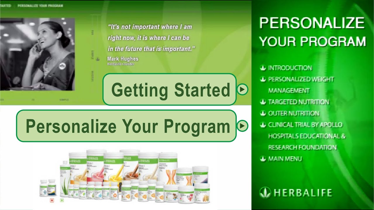 Herbalife Getting Started Training & How to personalize your Program | English - YouTube