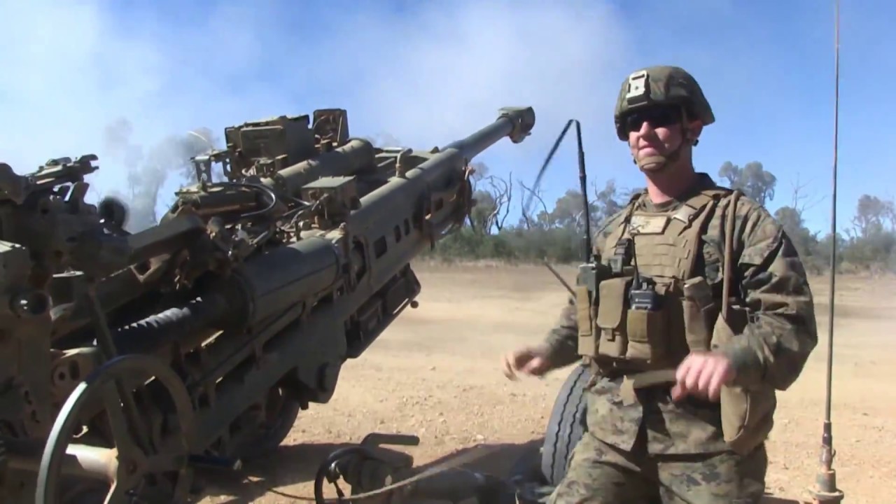 Talisman Saber 2017 - Marines Fire Howitzer - YouTube