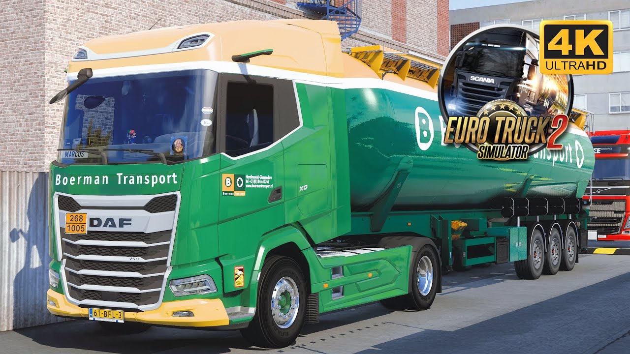 🚛 (POV) DAF XG 2021 450 BOERMAN TRANSPORT - PROMODS 2.57 (PL) 🇵🇱 ...