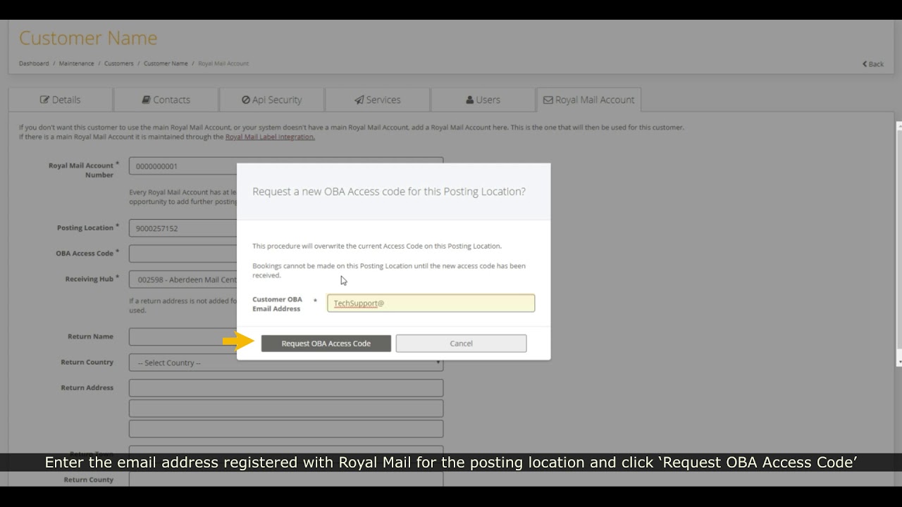 Customer onboarding Royal Mail Services v1 2 - YouTube