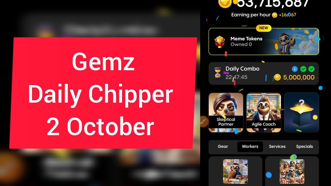Gemz daily code 2 October | gemz daily combo | gemz daily code and combo today | gemz daily code ...