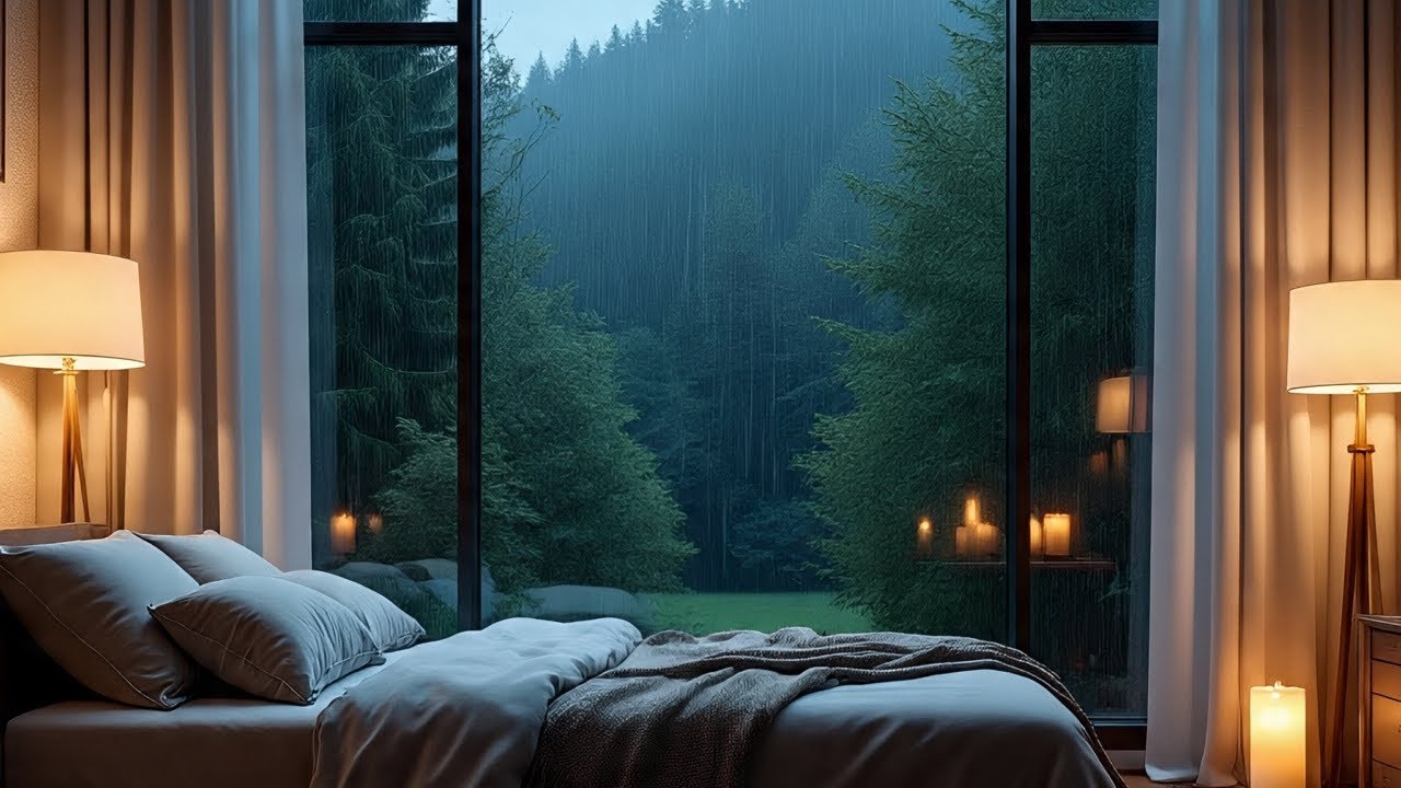Calming Rain Ambience for Relaxation - YouTube