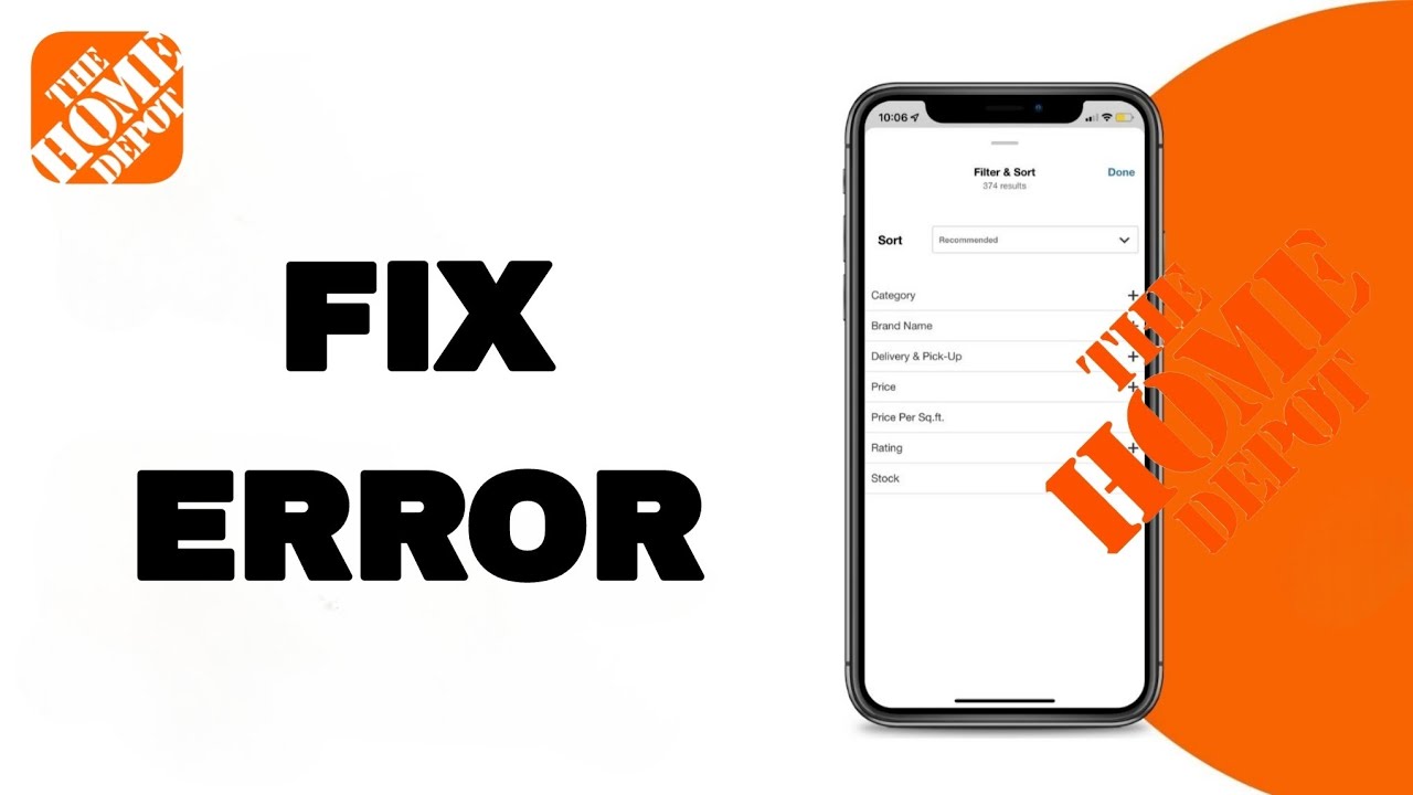 How To Fix And Solve Home Depot App Error | Final Solution - YouTube