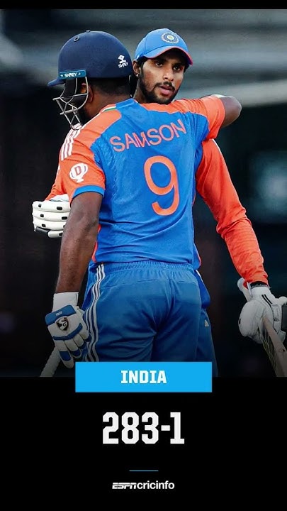 INDIA VS SOUTH AFRICA T-20 MATCH INDIA 283-1 Runs sanju tilak on fire 🔥 #cricketforever #shorts ...